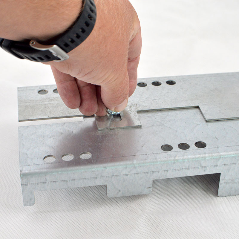 gabarit de coupe pour profil de finition céramique